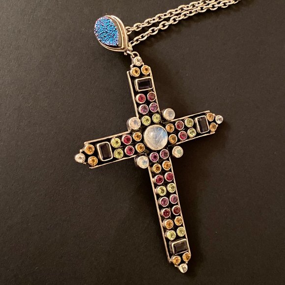 Nicky Butler | Jewelry | Vintage Nicky Butler Moonstone Multigem Ss ...